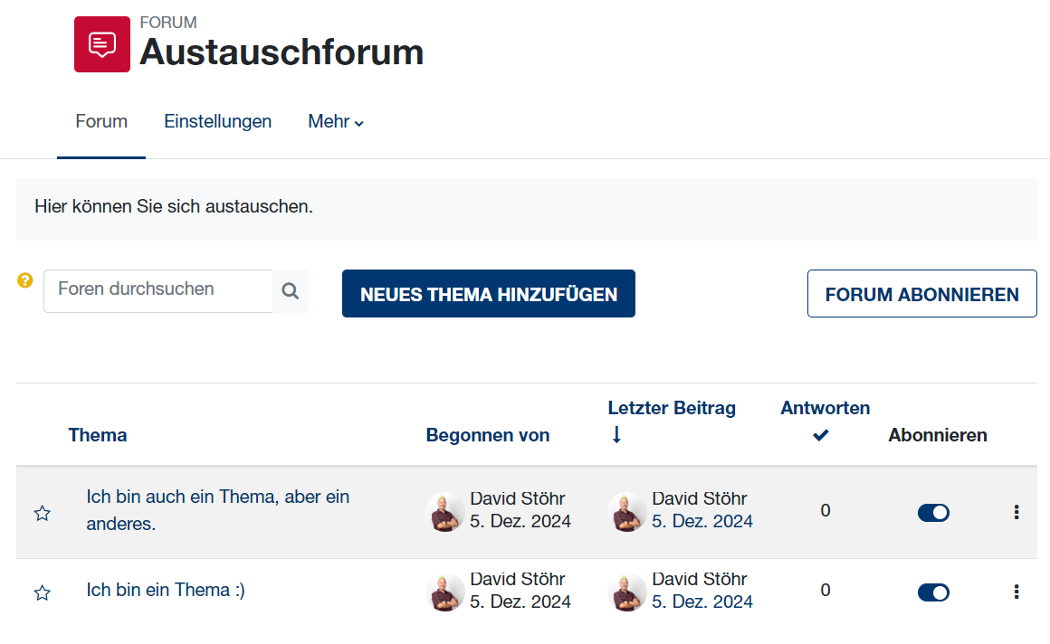 Aktivitäten und Materialien | Moodle BFI Wien